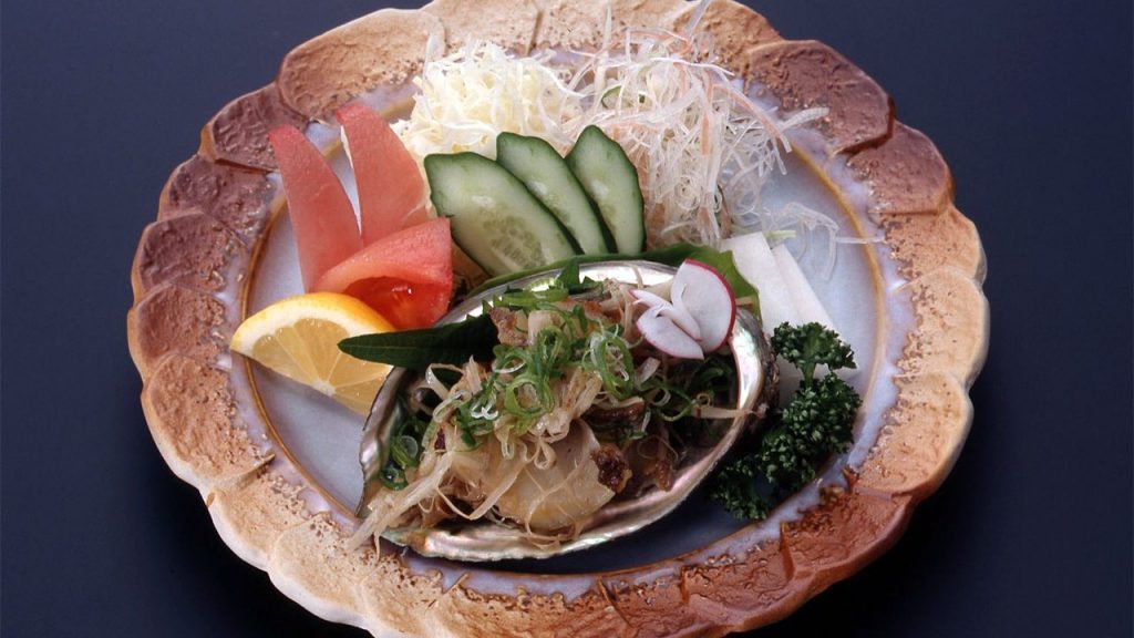 Butter frying of the abalone (AWABI-BATA YAKI) - Recipes of Japanese Ryotei